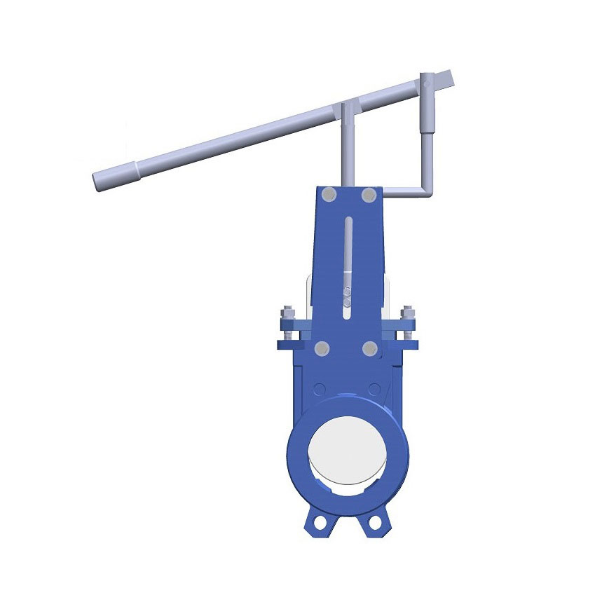 Lever Operated Knife Valve_Gate valve_Valves_Qingdao Fluido Industrial ...