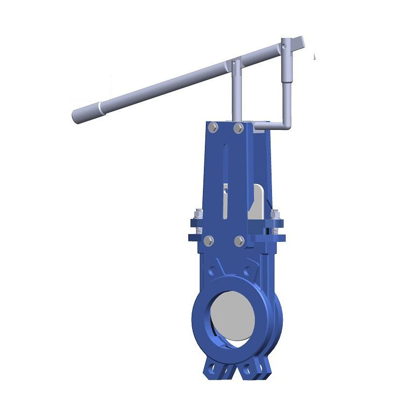 Lever Operated Knife Valve_Gate valve_Valves_Qingdao Fluido Industrial ...